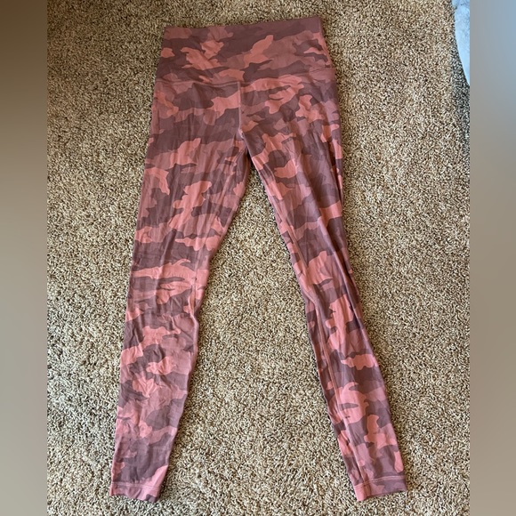 lululemon athletica | Pants & Jumpsuits | Align Lululemon 28 Pink Camo ...